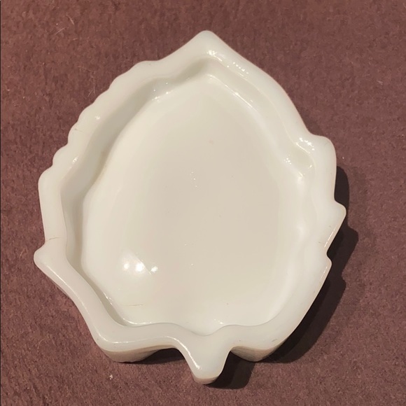Imperial Glass | Dining | Imperial Milk Glass Leaf Shaped W Grapes Dish ...
